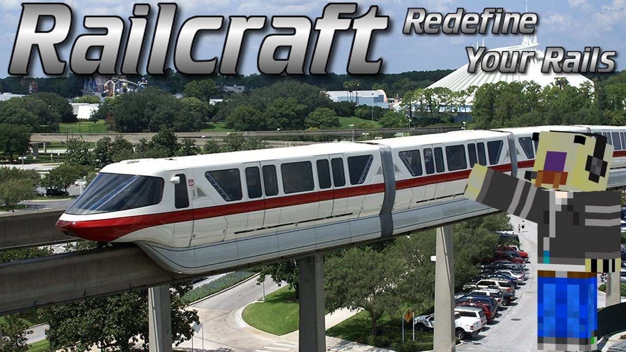 Railcraft Example | Monorail - Bluecoconut Family