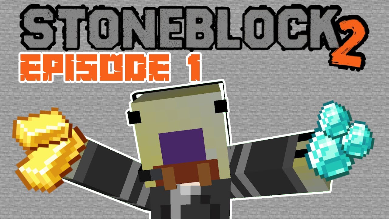 Stoneblock 2 lets play Episode 1 - Bluecoconut Family